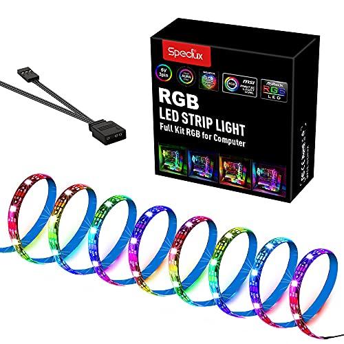 80in / 2M Addressable RGB PC LED Strip, 5V 3 Pin Header,PC Light Strips