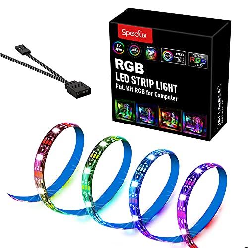 40in/100cm Addressable RGB PC LED Strip, 5V 3 Pin Header,PC Light Strips